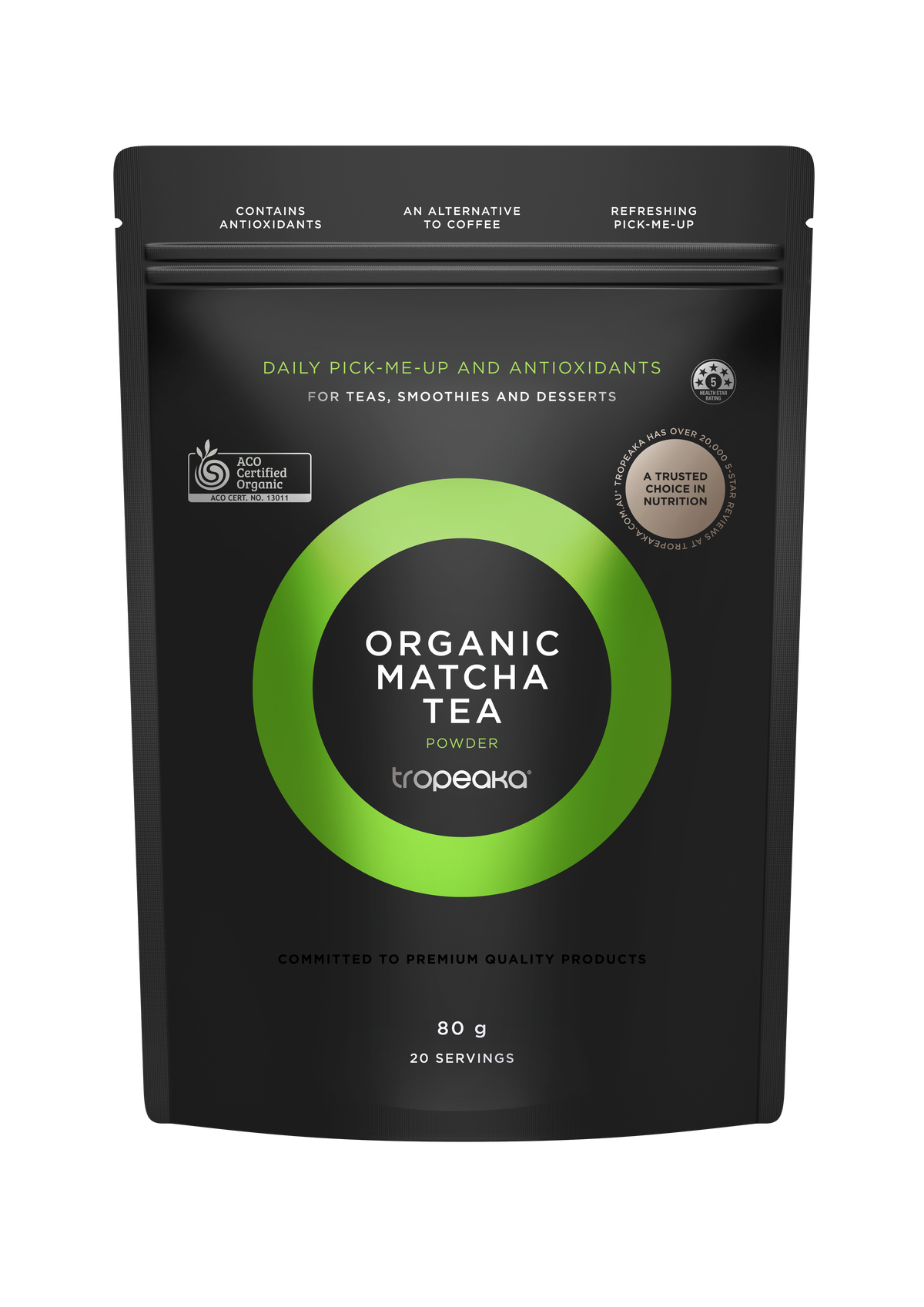 Tropeaka Matcha Tea 80g– My Supplements Group NZ