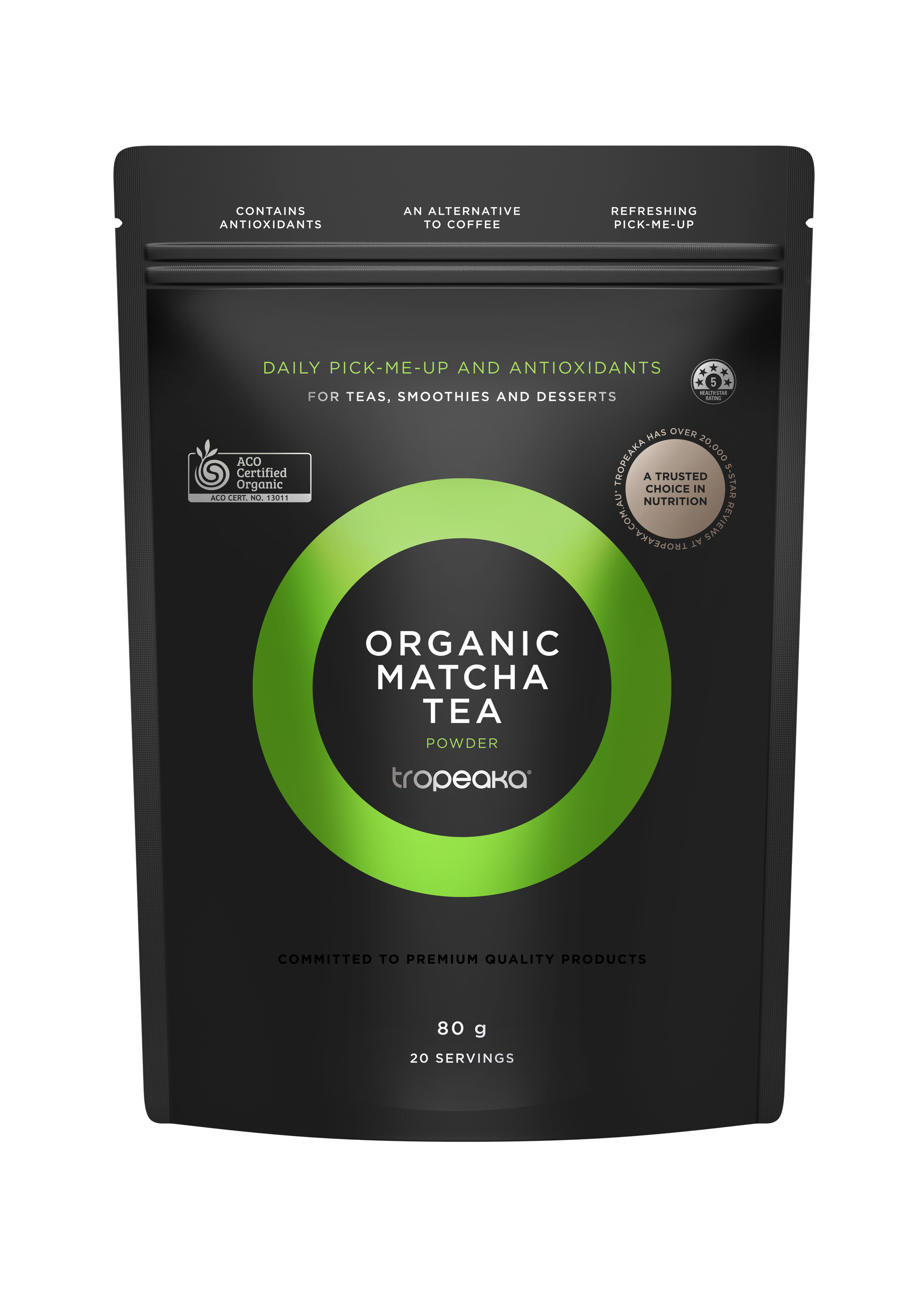 Tropeaka Matcha Tea 80g– My Supplements Group NZ