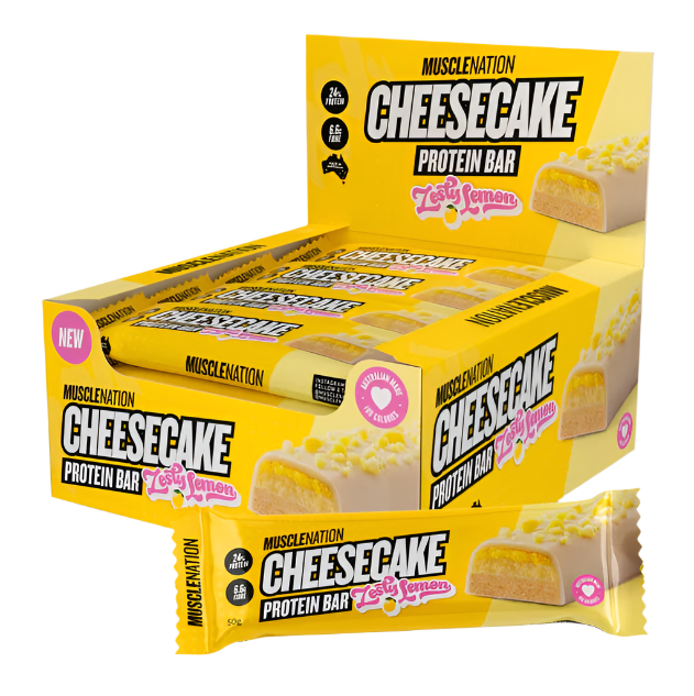 MUSCLE NATION CHEESECAKE Protein Bar - Box of 12– My Supplements Group NZ