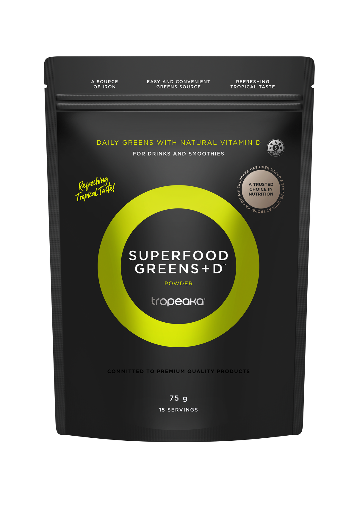 Tropeaka Superfood Greens + D (75g)– My Supplements Group NZ