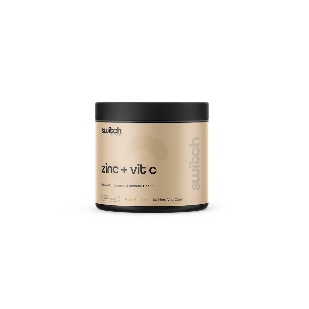 SWITCH Essentials - ZINC + VIT C - TGA [60 Capsules]– My Supplements ...